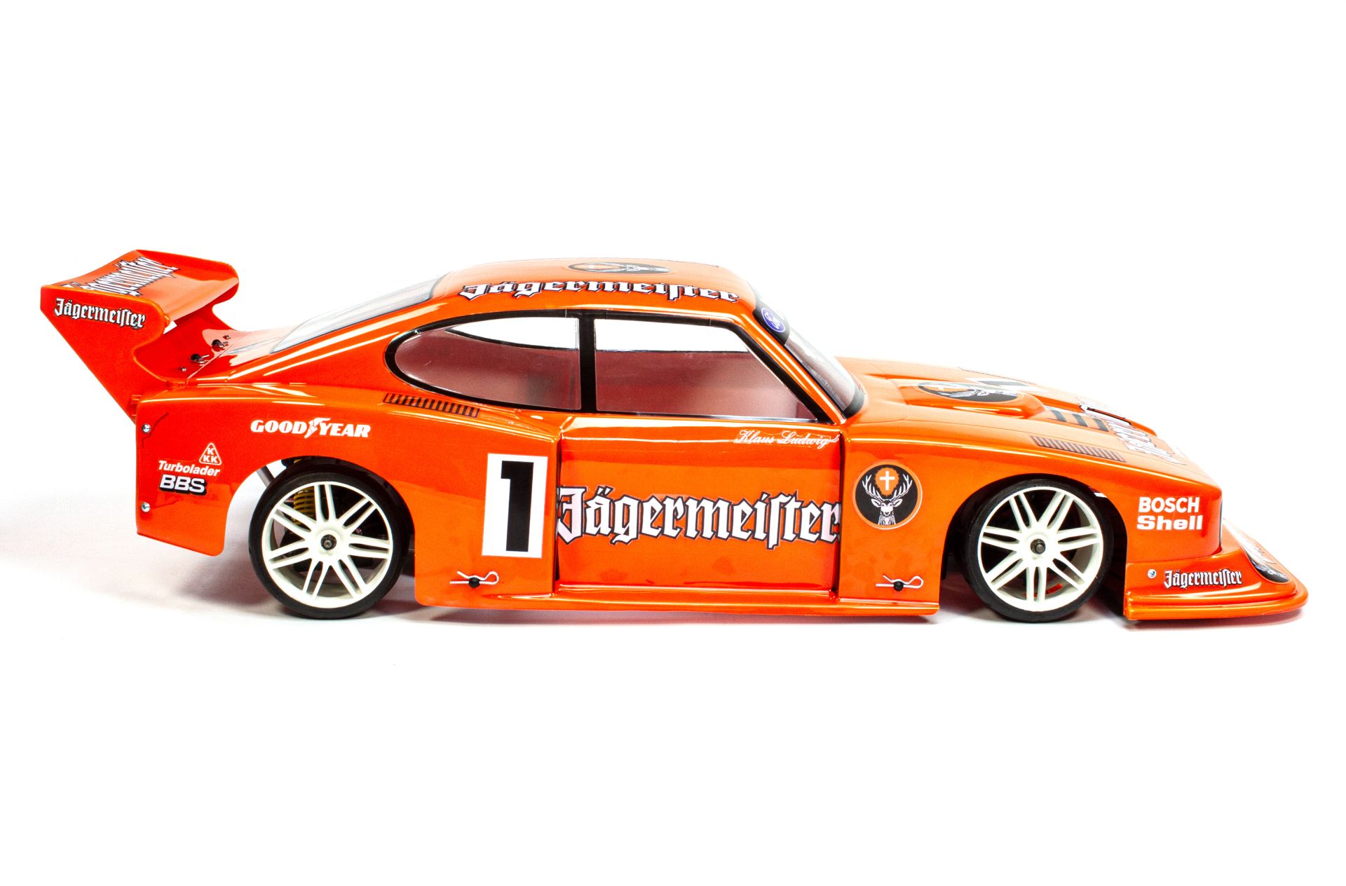 803010 Ford Capri RS Zakspeed 1/5 body shell set, clear, wheelbase 530 ...